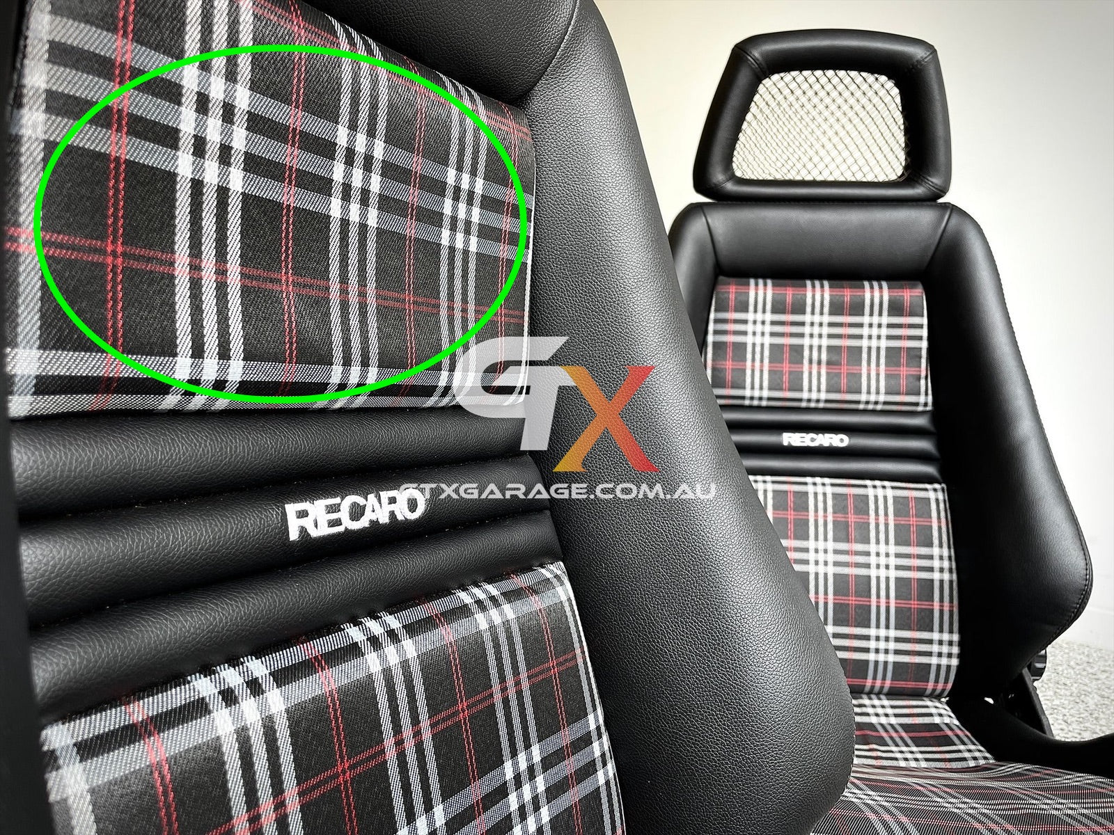 Plaid Design Fabric – GTX Garage