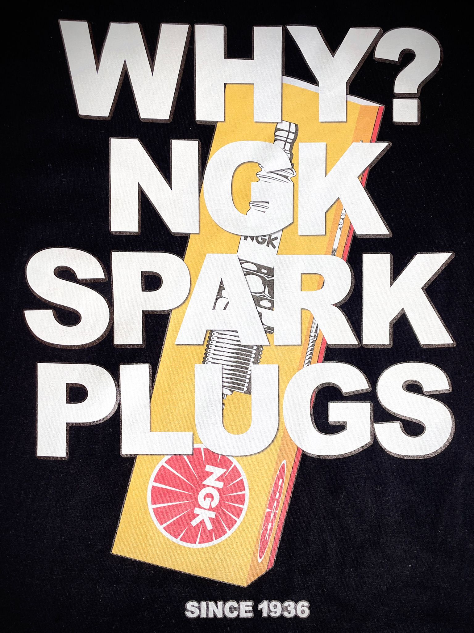 NGK Spark Plugs T-Shirt (Size: M)#N# – GTX Garage